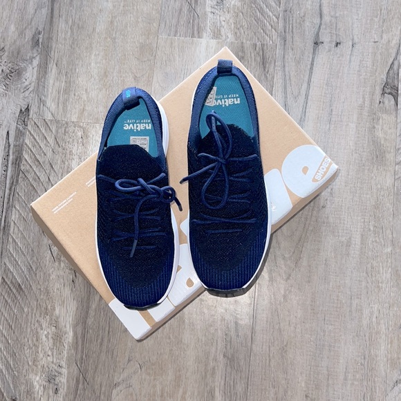Native | Shoes | Nwt Native Mercury 2 Liteknit Navy Tennis Shoes | Poshmark